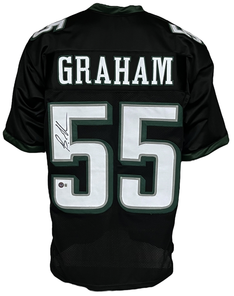 Philadelphia Eagles Brandon Graham Autographed Pro Style Black Jersey ...