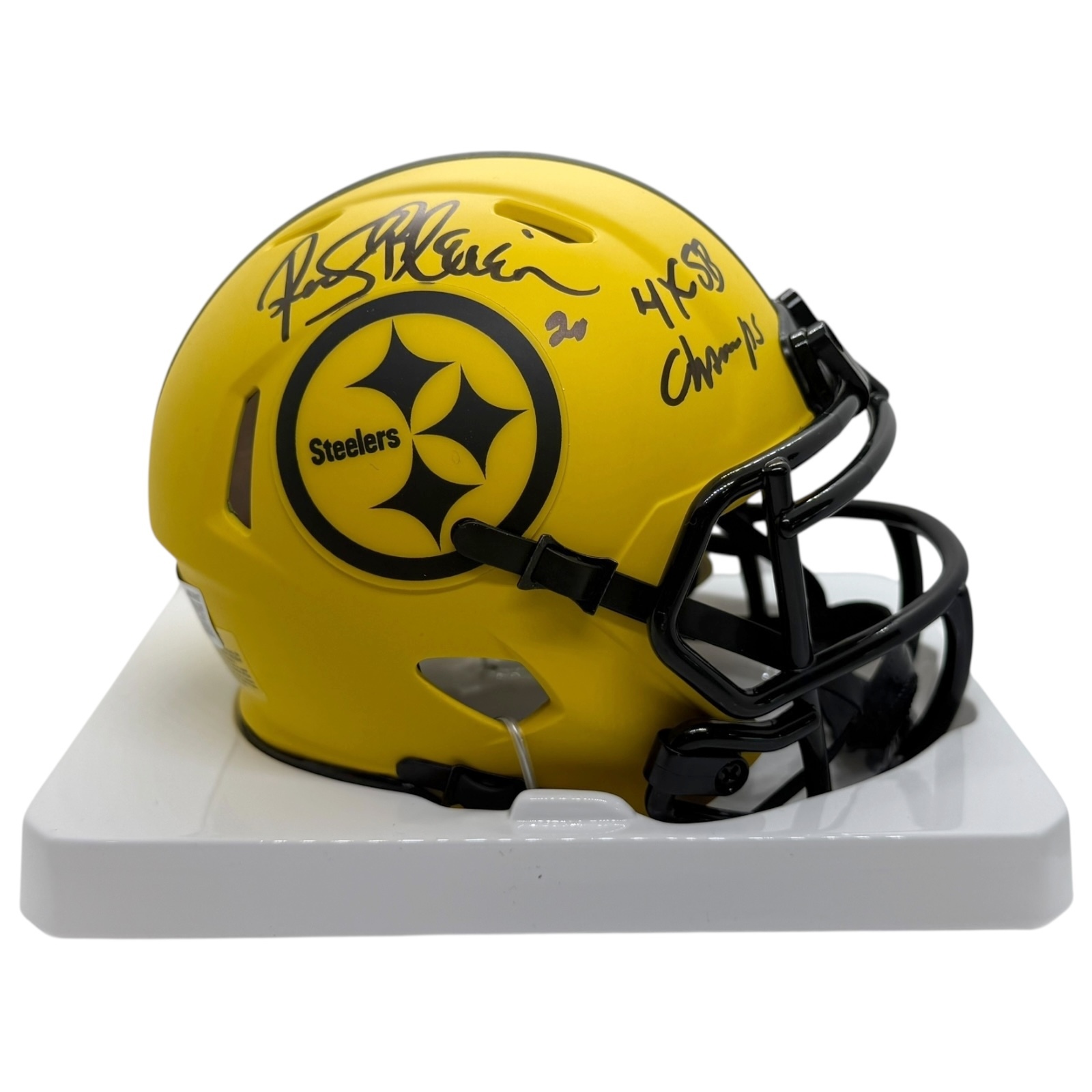 Pittsburgh Steelers Rocky Bleier Autographed Rave Speed Mini Helmet ...