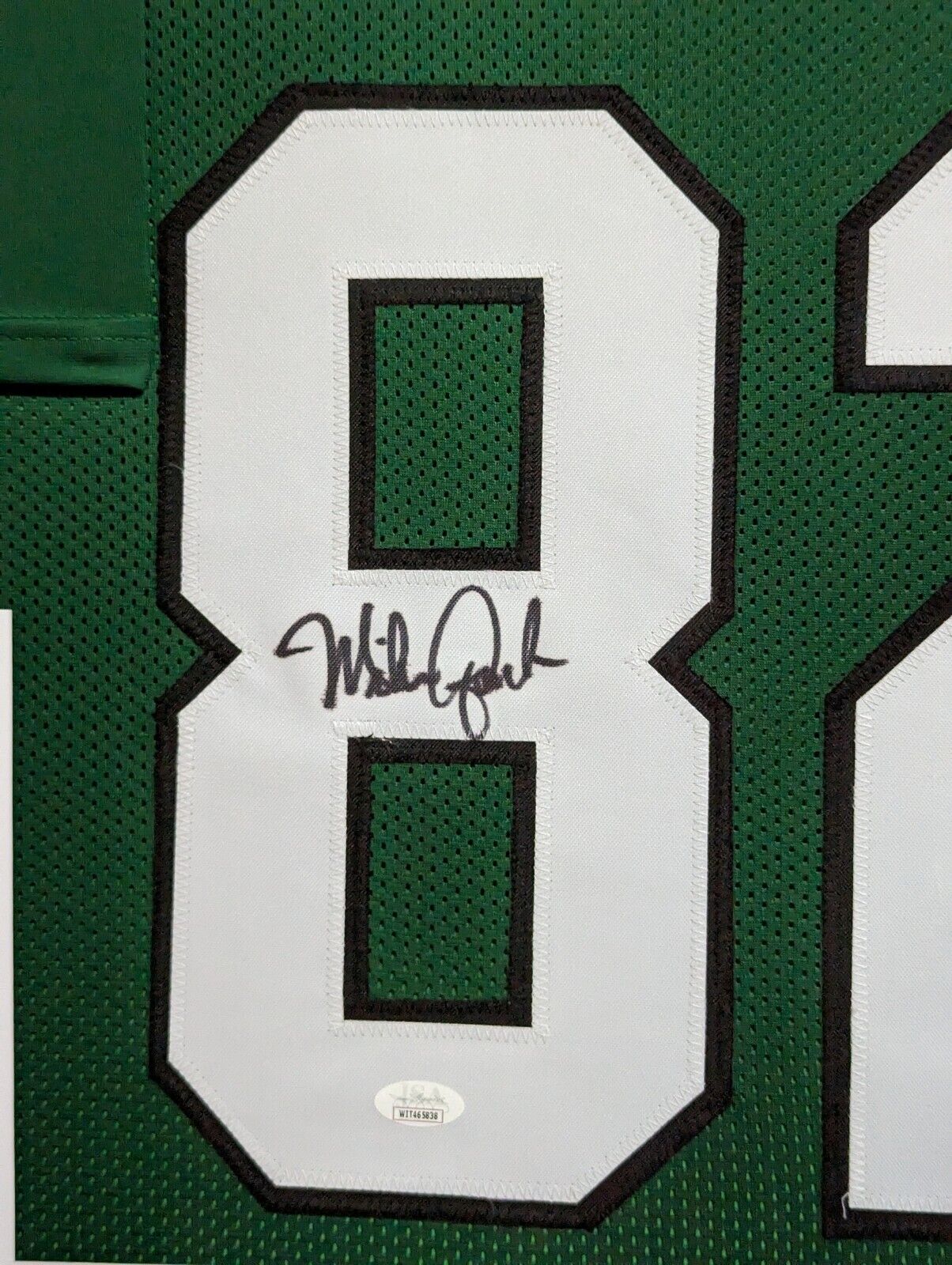 FRAMED PHILADELPHIA EAGLES MIKE QUICK AUTOGRAPHED SIGNED JERSEY JSA COA ...
